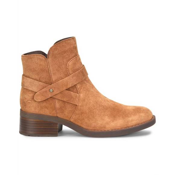 Born | Shoes | New Born Womens Tori Leather Bootie In Tan Camel | Poshmark